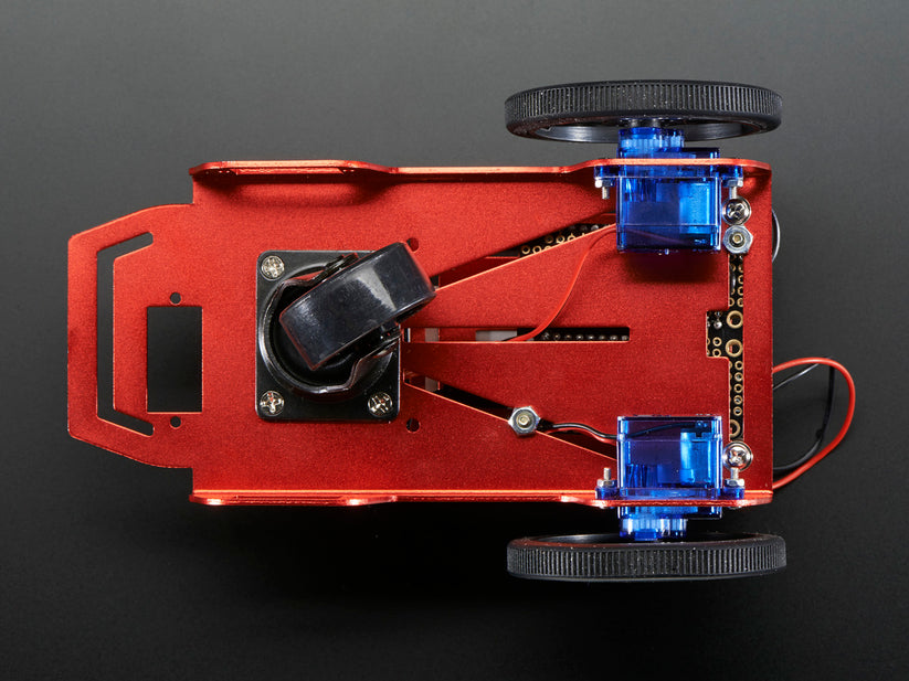Adafruit Mini Robot Rover Chassis Kit, 2WD with Motors | Paradisetronic.com
