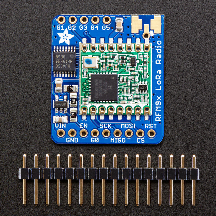 Adafruit RFM95W LoRa Transceiver, 868/915MHz, RadioFruit ...