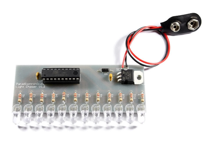 Light Chaser Kit V11 12 Leds Atmel Microcontroller