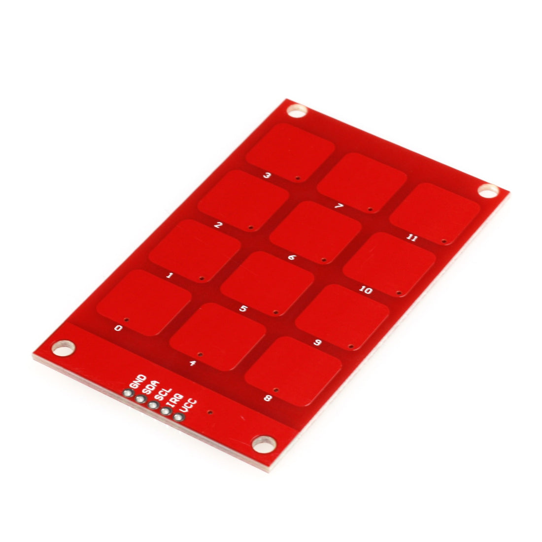 Touch Sensor Keyboard, 4x3 Matrix, 12 Buttons, MPR121 | Paradisetronic.com
